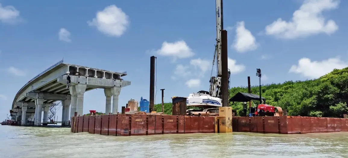 Cancun's "Bridge Within a Bridge" Under Construction to Save Underwater ...